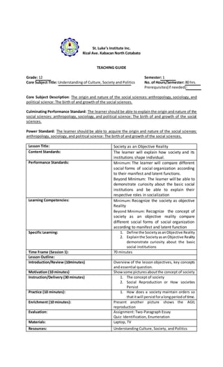 Teaching guide | PDF