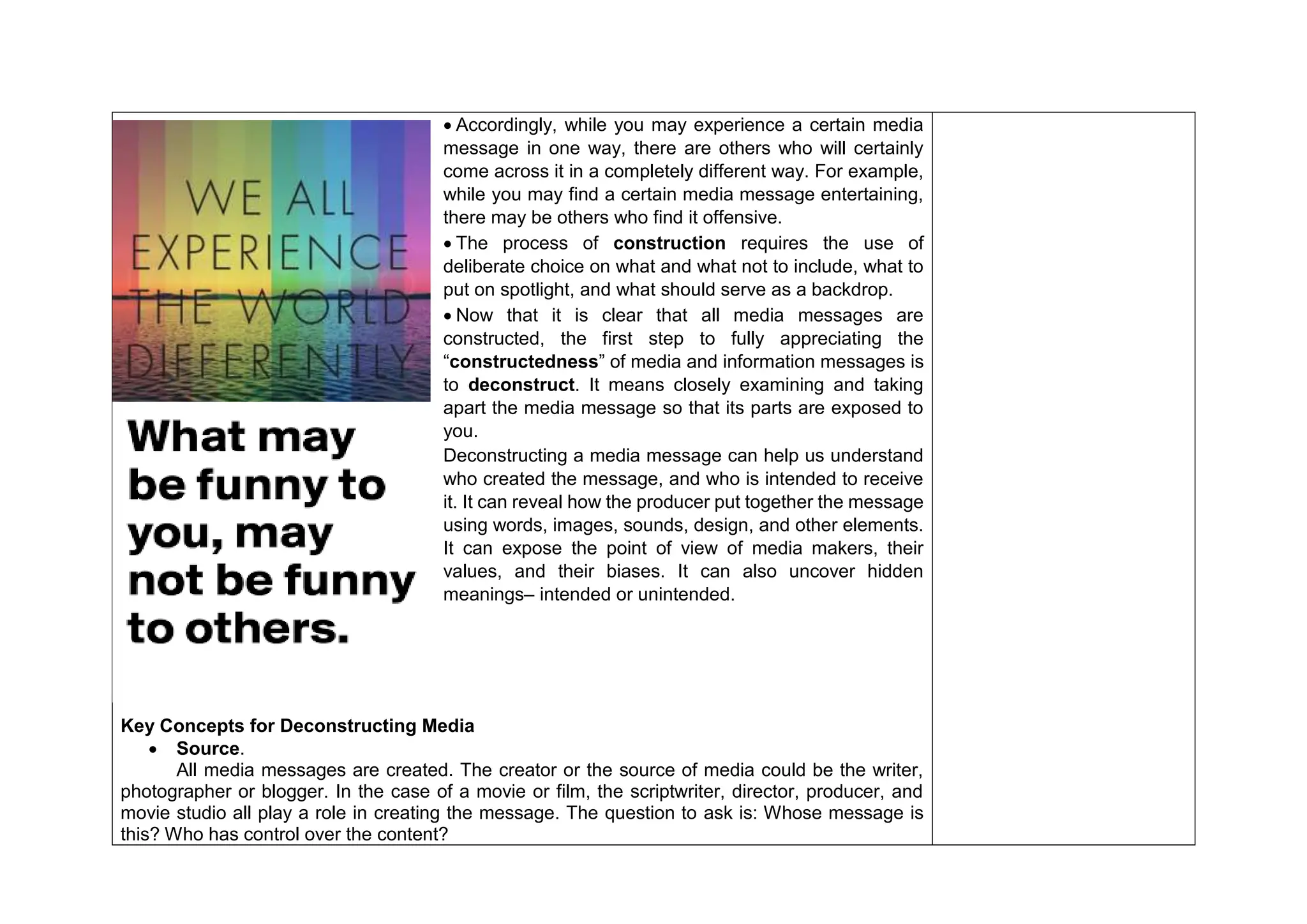 Teaching Guide- Media - 6.docx | Educational Assessment | Education