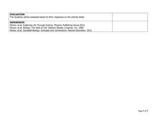 Teaching guide on Cellular respiration | PDF
