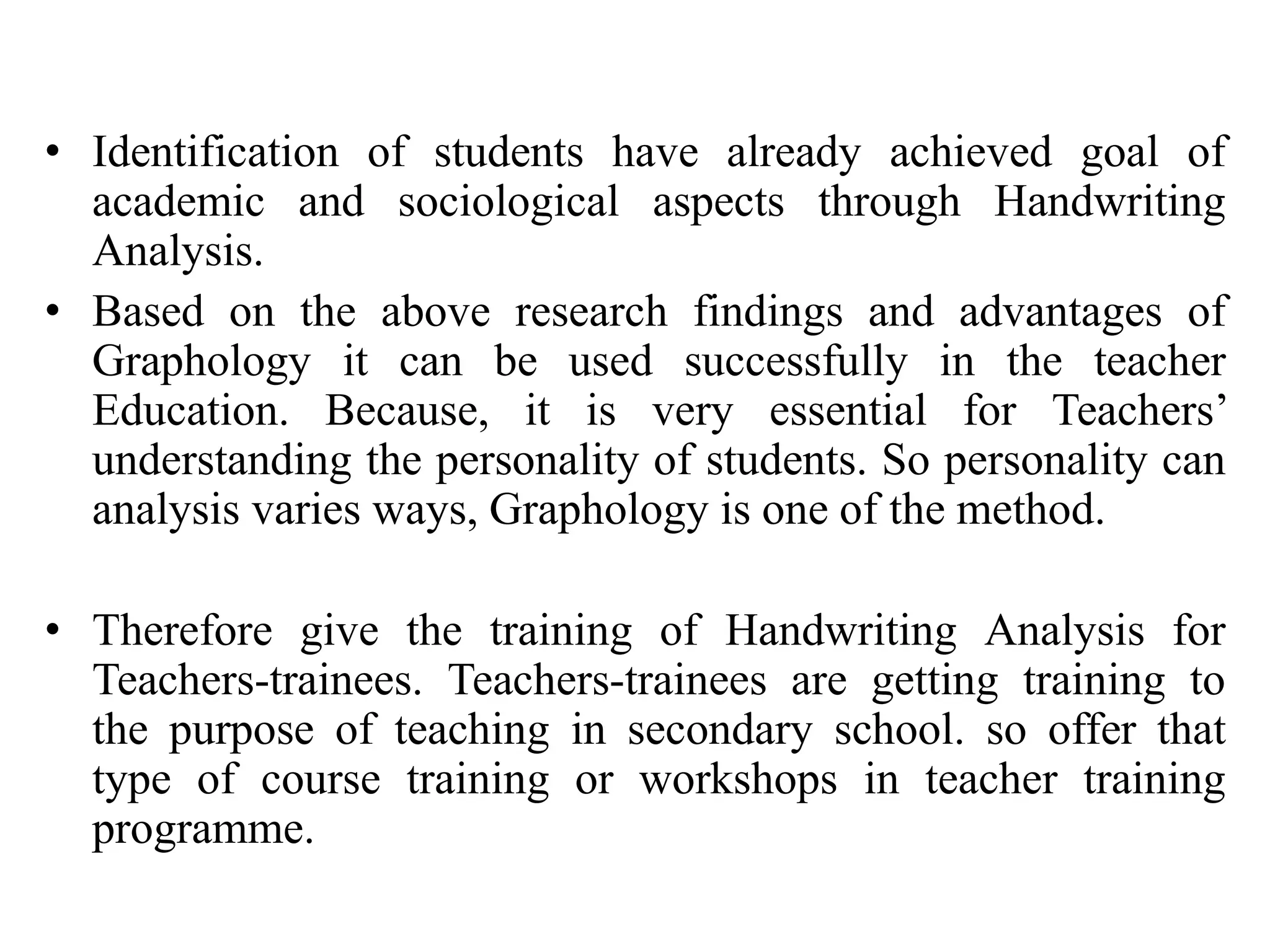 Teaching handwriting analysis | PPTX