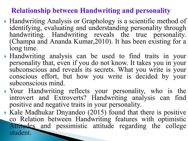 Teaching handwriting analysis | PPTX | Drawing and Sketching | Arts and ...