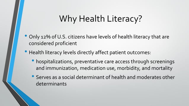 Teaching health literacy galvan and gelmann | PPT