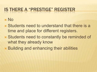 Teaching heritage speakers of spanish | PPTX | Education