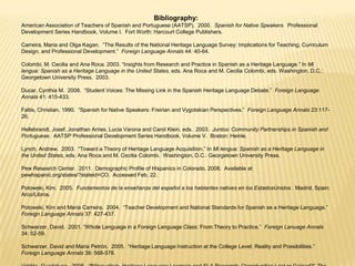 Teaching heritage speakers of spanish | PPTX | Education