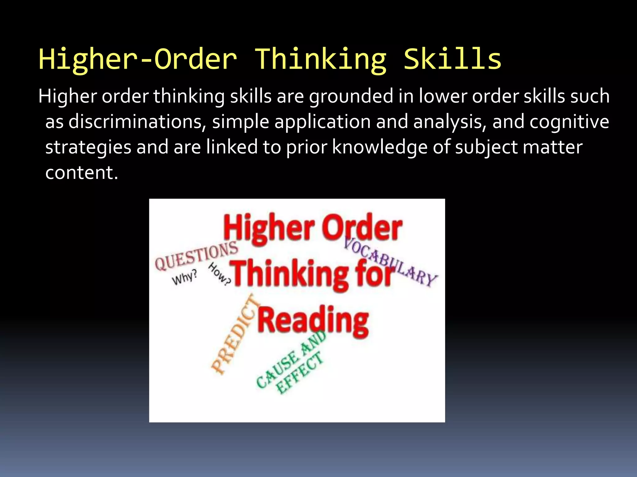 Teaching Higher Order Thinking & 21st Century Skills | PPTX