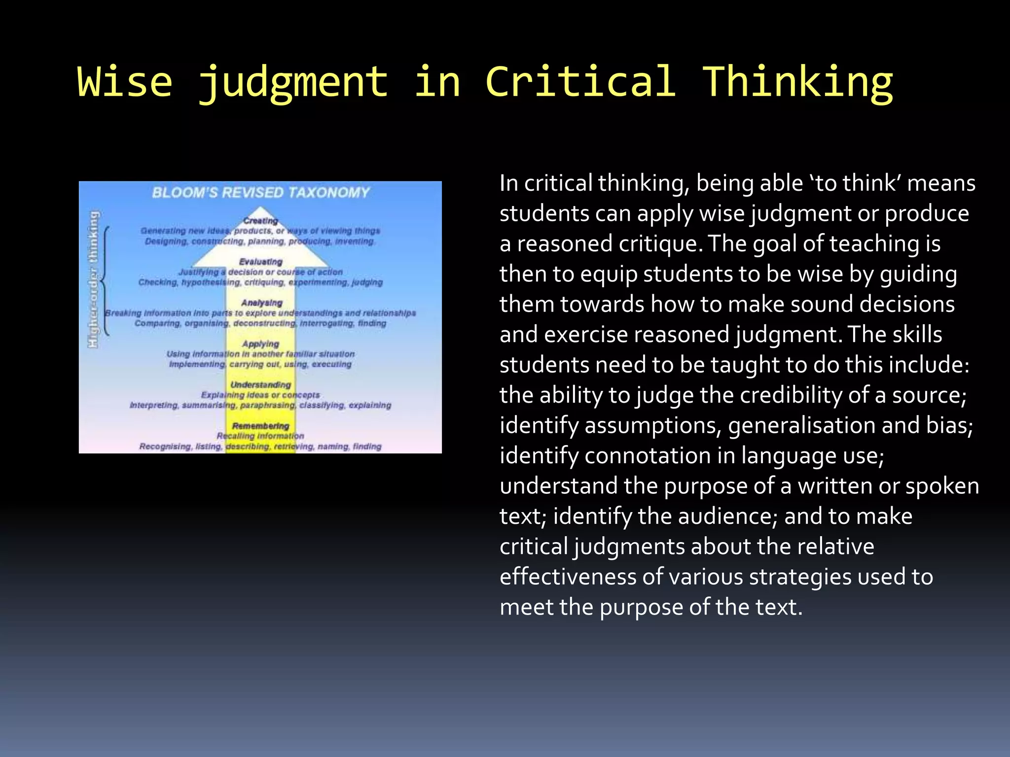 Teaching Higher Order Thinking & 21st Century Skills | PPTX