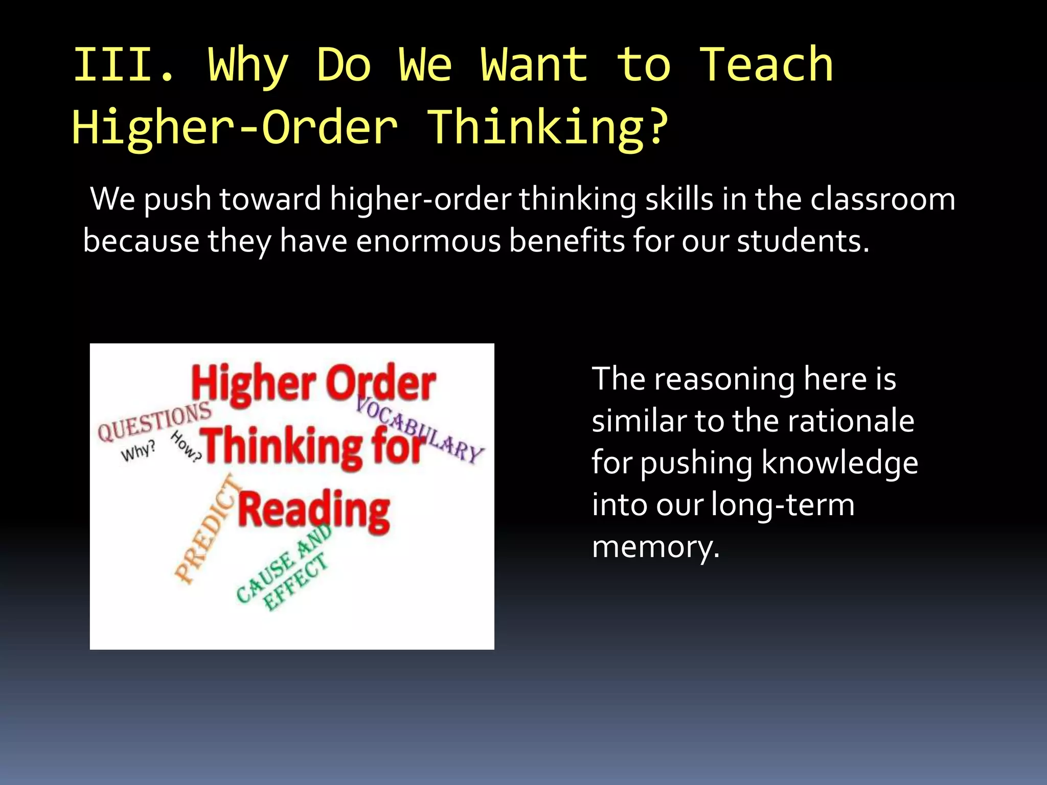 Teaching Higher Order Thinking & 21st Century Skills | PPTX