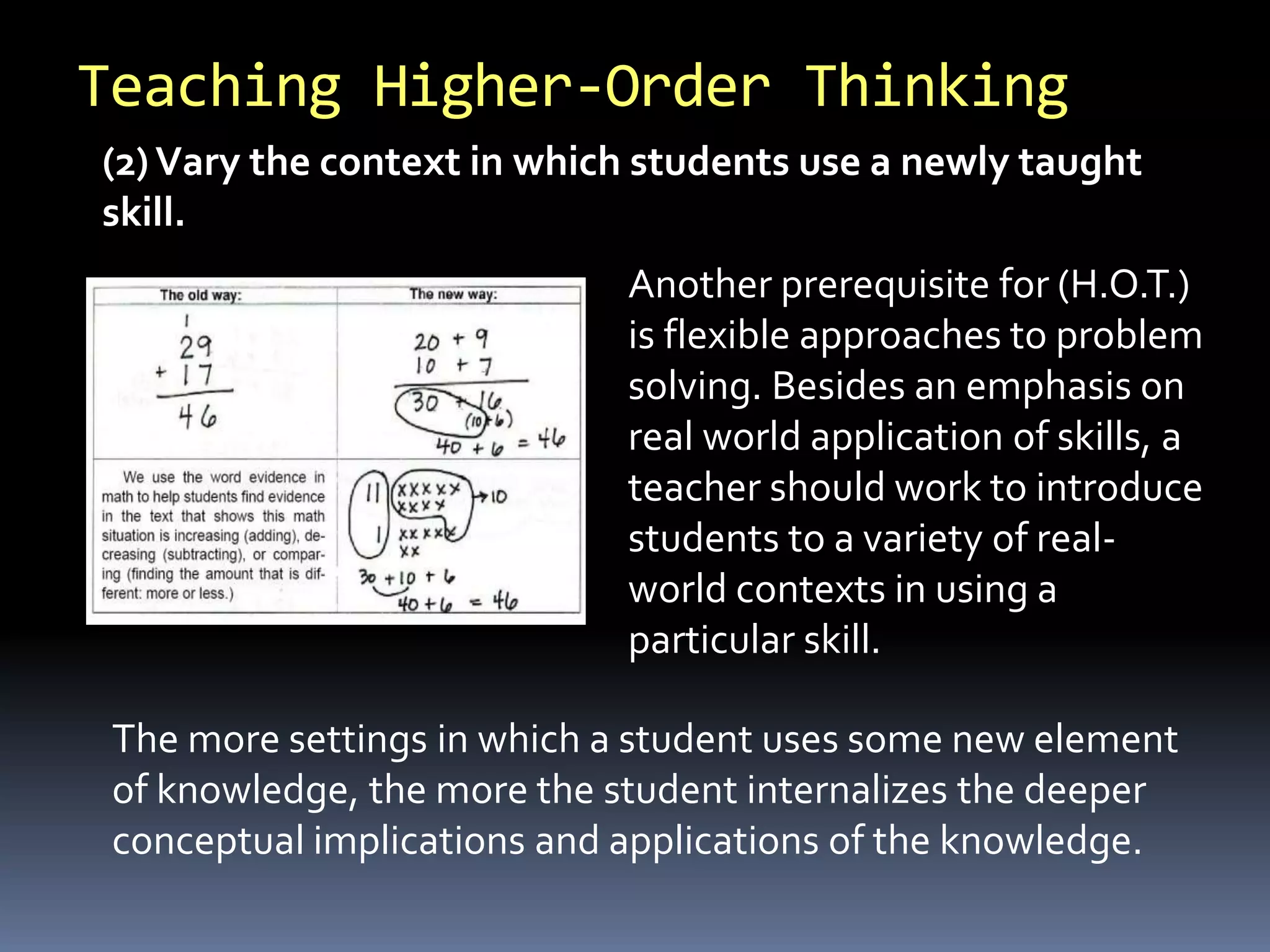 Teaching Higher Order Thinking & 21st Century Skills | PPTX