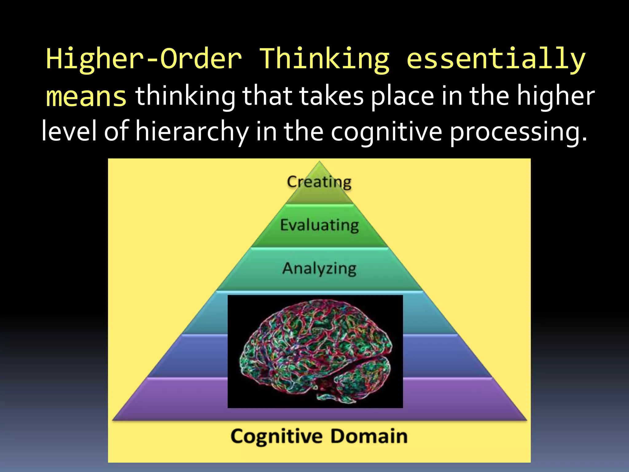 Teaching Higher Order Thinking & 21st Century Skills | PPTX