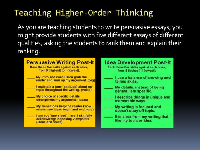 Teaching Higher Order Thinking & 21st Century Skills | PPTX