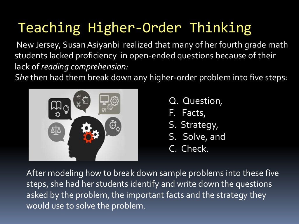 Teaching Higher Order Thinking & 21st Century Skills