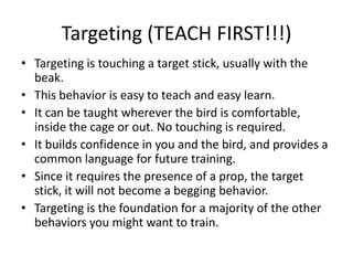 Teaching husbandry skills | PPTX