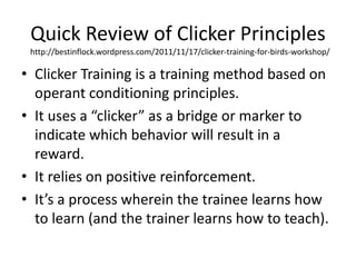 Teaching husbandry skills | PPTX