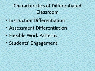 Teaching in a differentiated classroom | PPT