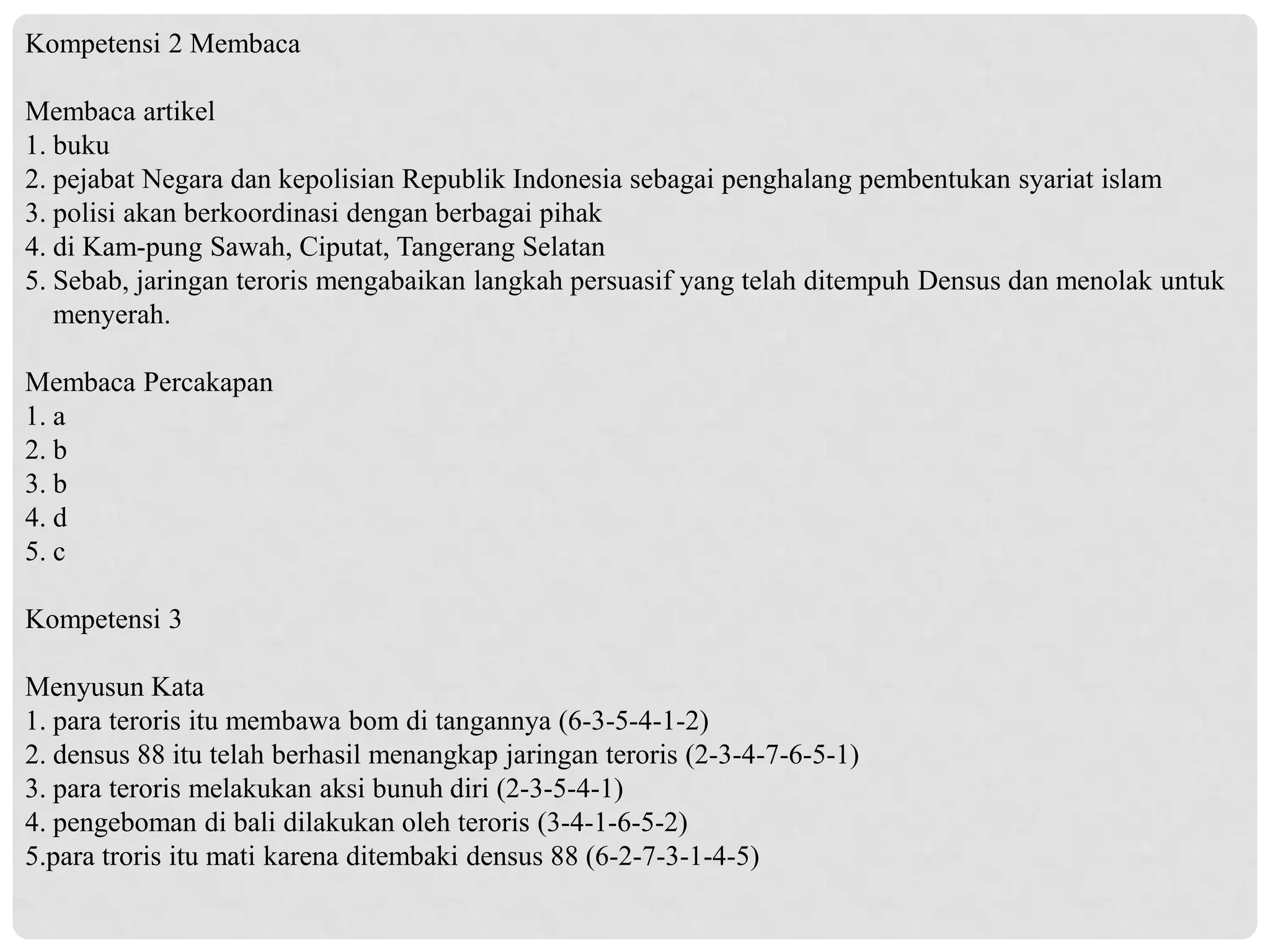 Teaching Indonesian for Foreign People based on Classification of Word ...