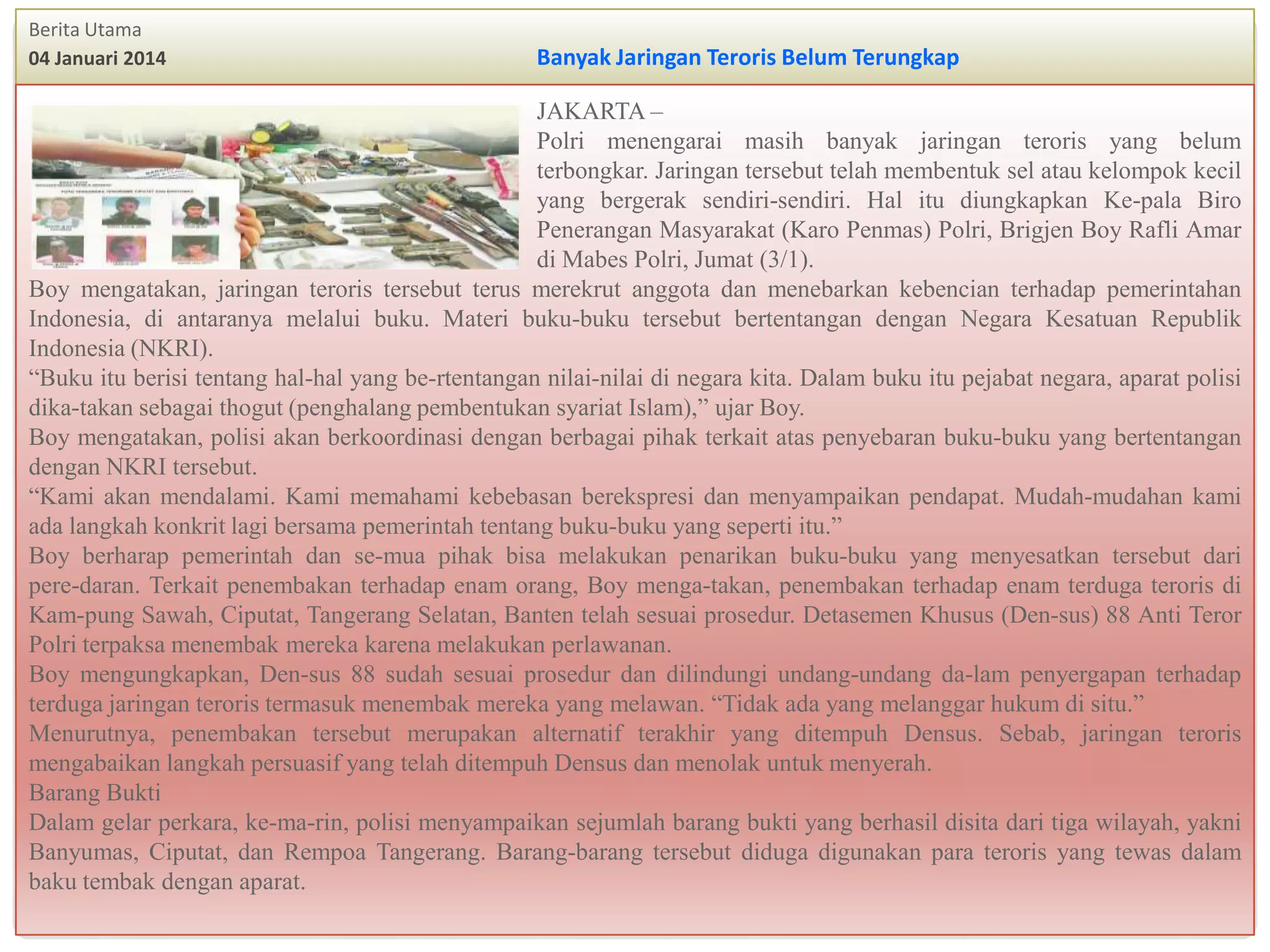 Teaching Indonesian for Foreign People based on Classification of Word ...