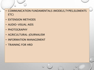Teaching in extension | PPTX