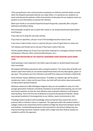 TEACHING INFECTION TO MEDICAL STUDENTS | PDF