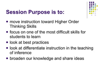 Teaching inference | PPT