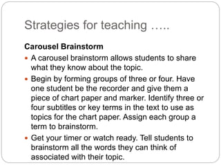 Teaching Informational Text | PPTX