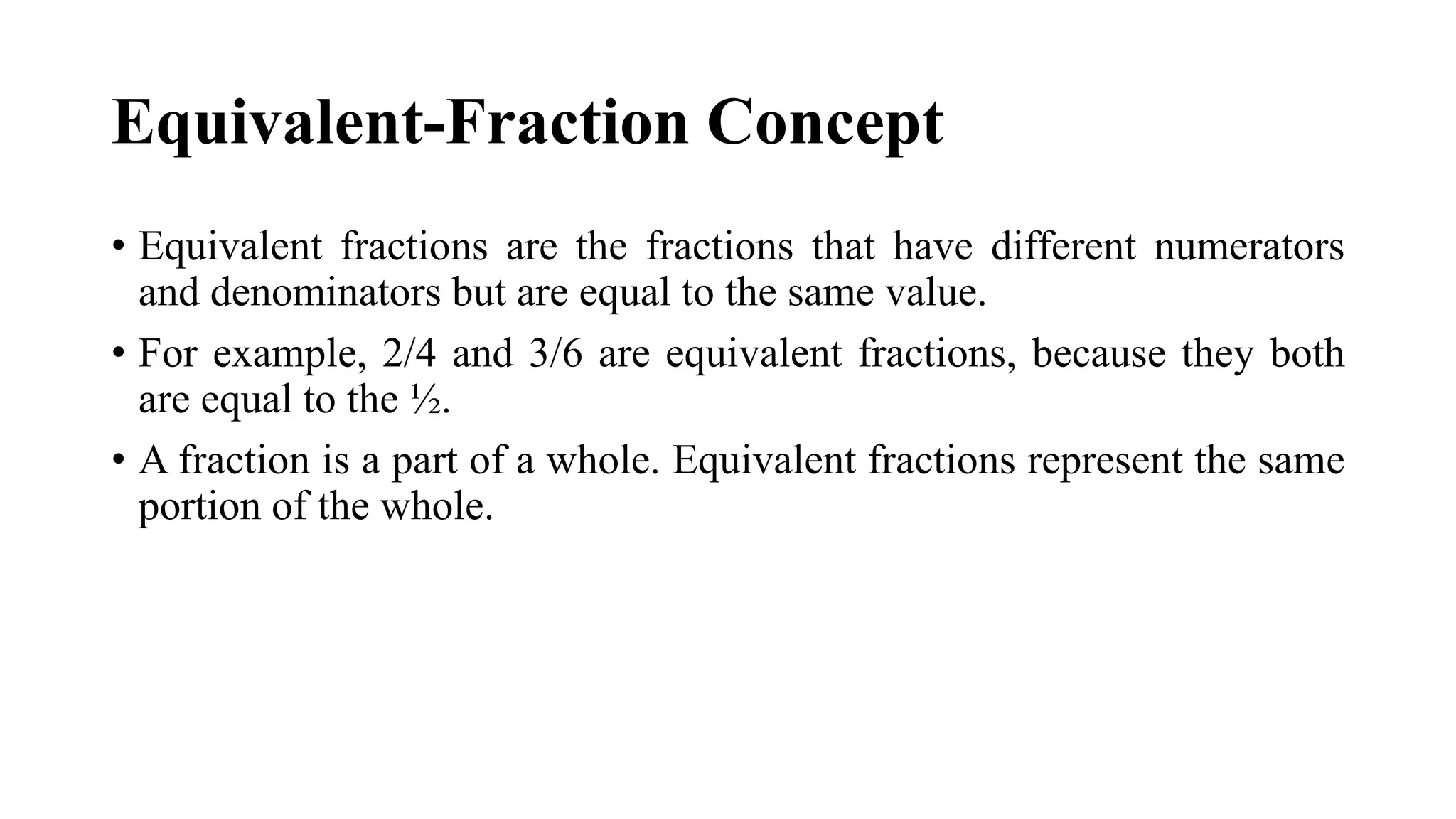 Teaching in Mathematics Developing Fraction Concepts PPT. | PPTX