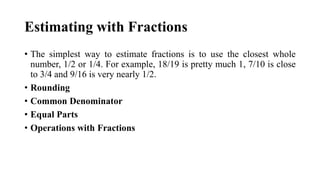Teaching in Mathematics Developing Fraction Concepts PPT. | PPTX