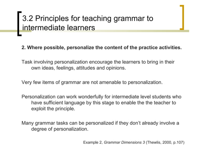 Teaching intermediate learners | PPT
