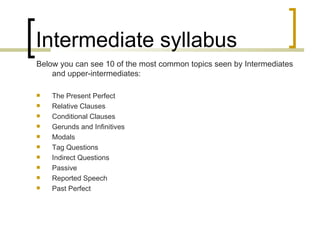 Teaching intermediate learners | PPT