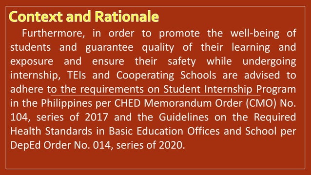 Orientations on teaching internship.pptx | Professional School | Postgraduate Education