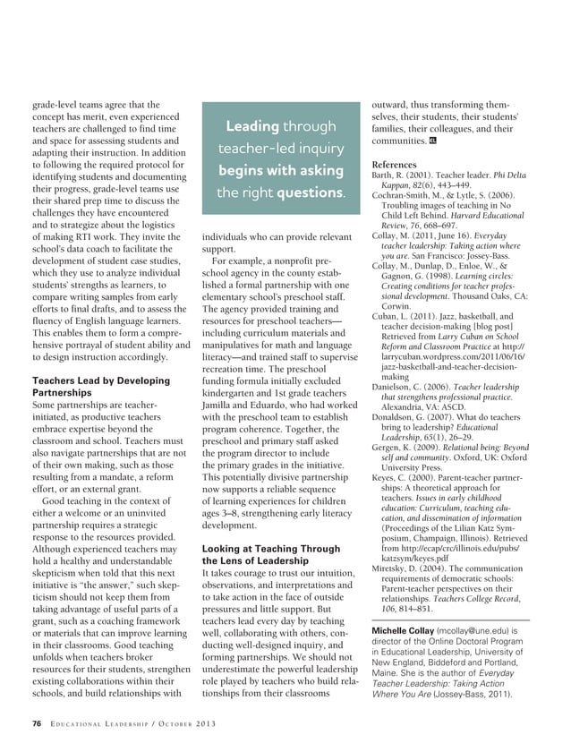 Teaching is leading | PDF