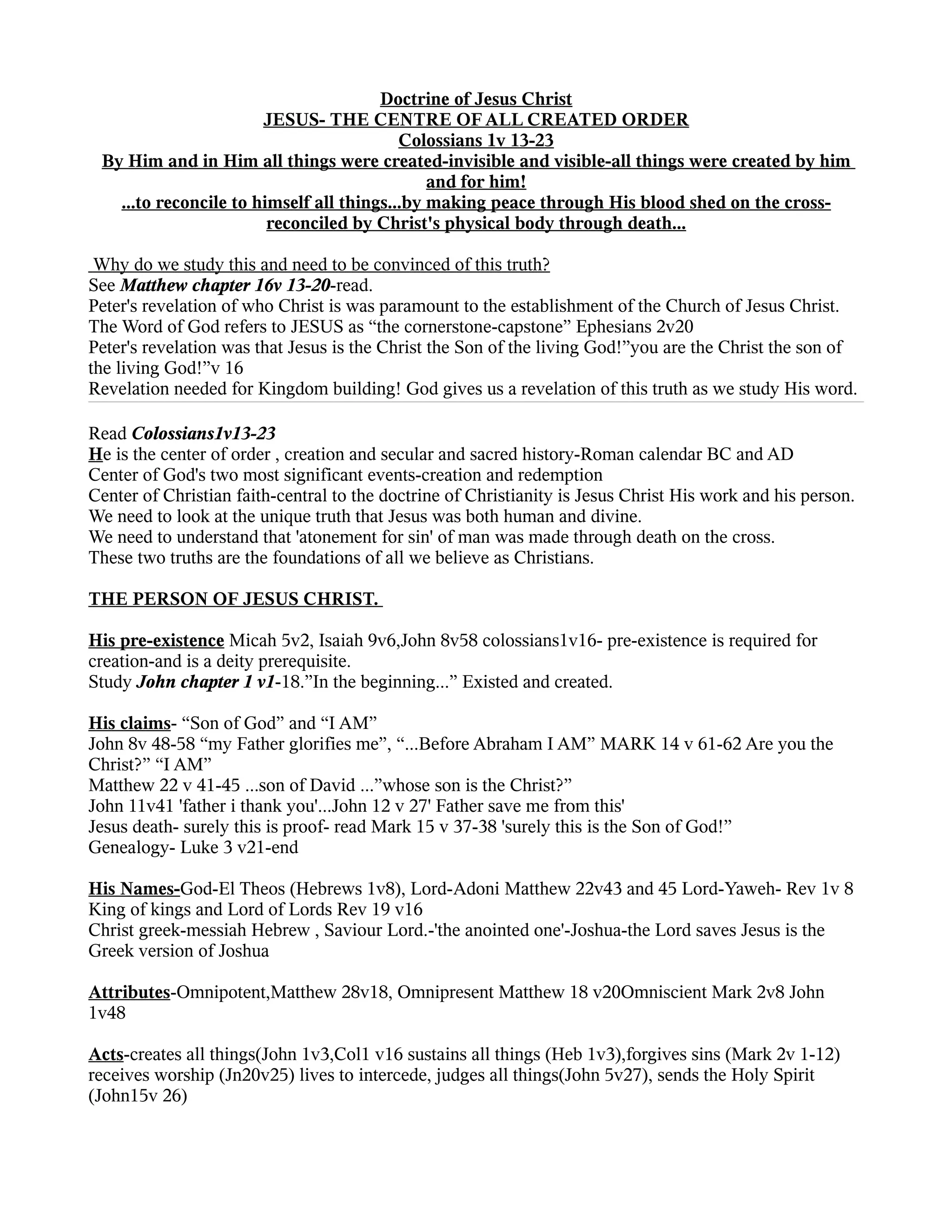 Teaching jesus christ 1 | PDF