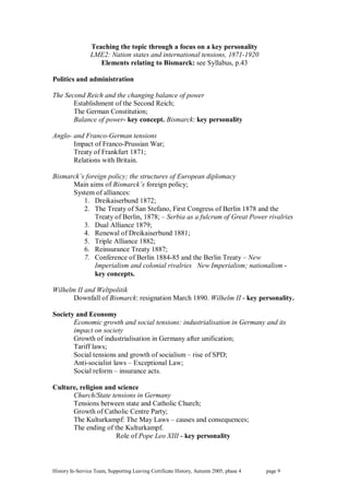 Teaching key personalities | PDF