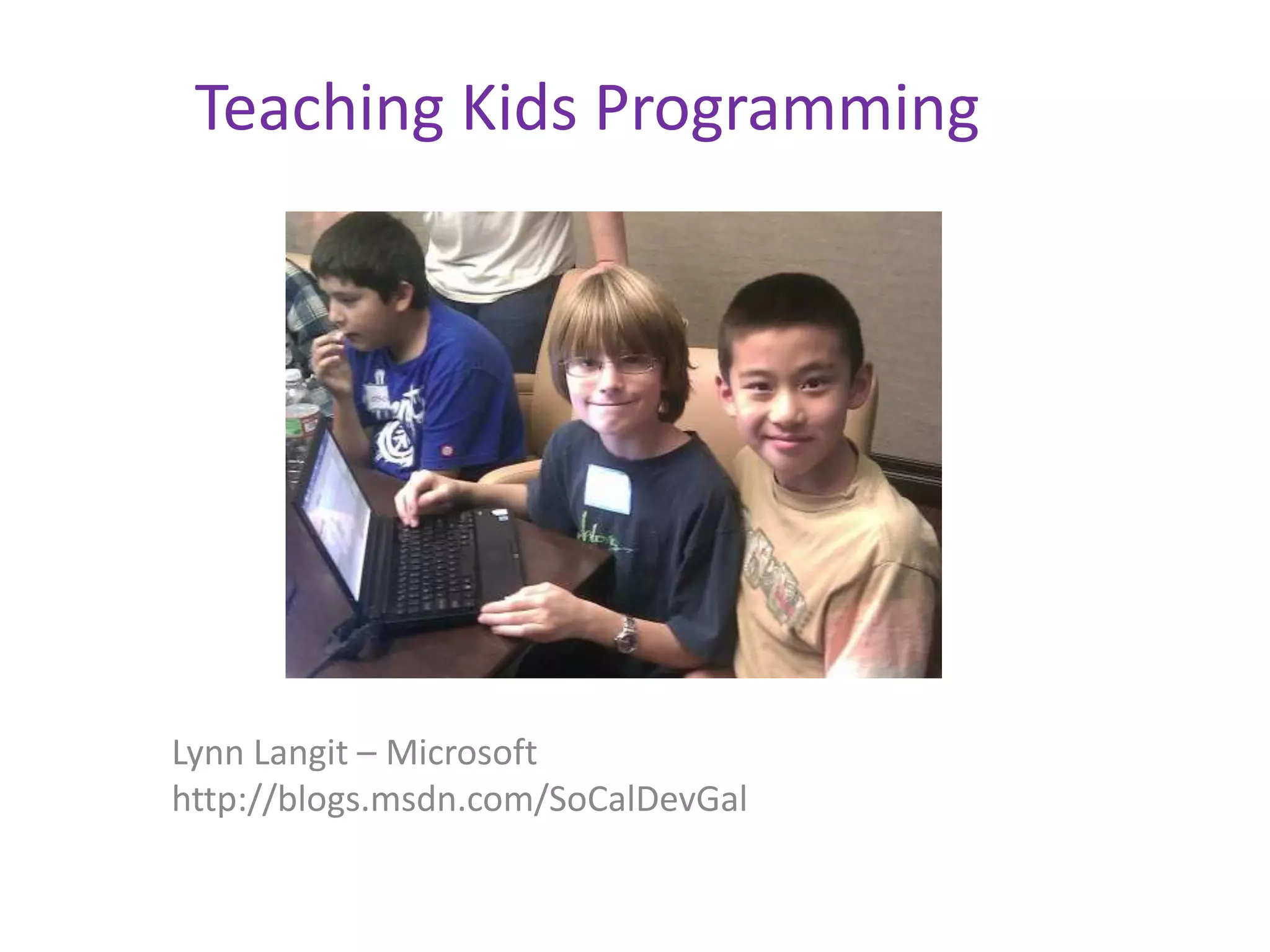 Teaching Kids Programming | PPTX
