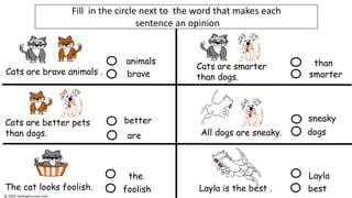 Teaching Kids the Difference Between an Opinion and a Fact | PDF