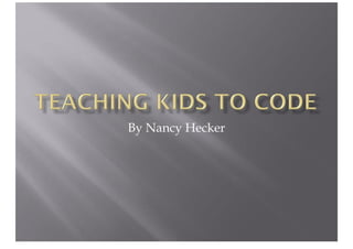 Teaching Kids To Code | PDF