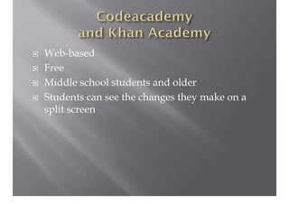 Teaching Kids To Code | PPT