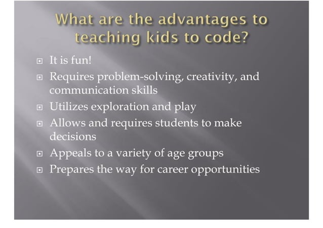 Teaching Kids To Code | PDF