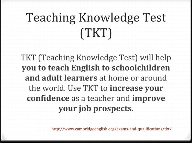 Teaching Knowledge Test: Writing | PPT | Educational Assessment | Education