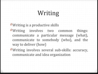 Teaching Knowledge Test: Writing | PPT