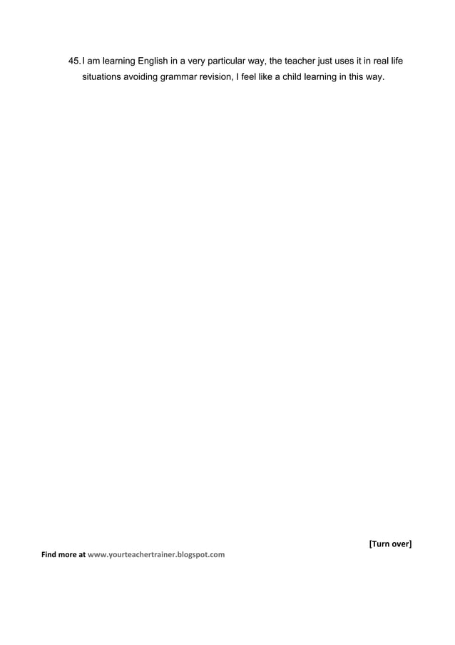 tkt sample test 1, https://tkt.gnomio.com | Educational Assessment ...