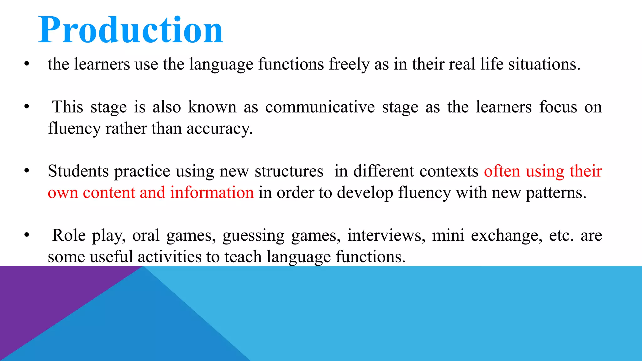 Teaching language functions | PDF
