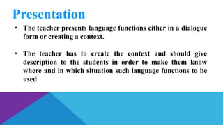Teaching language functions | PDF
