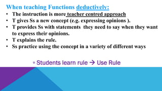Teaching language functions | PDF