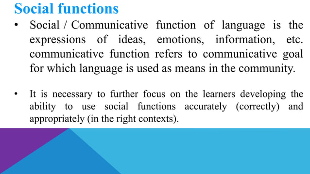 Teaching language functions | PDF | Homework and Study | Education