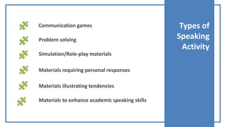 Teaching Language Skill: Speaking and Writing | PPTX