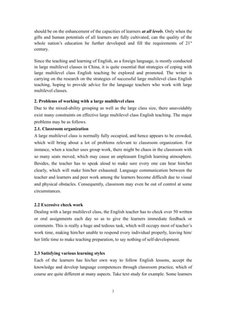 Teaching large multilevel classes | DOC