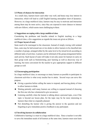 Teaching large multilevel classes | DOC