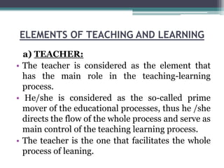 Teaching and learning | PPTX