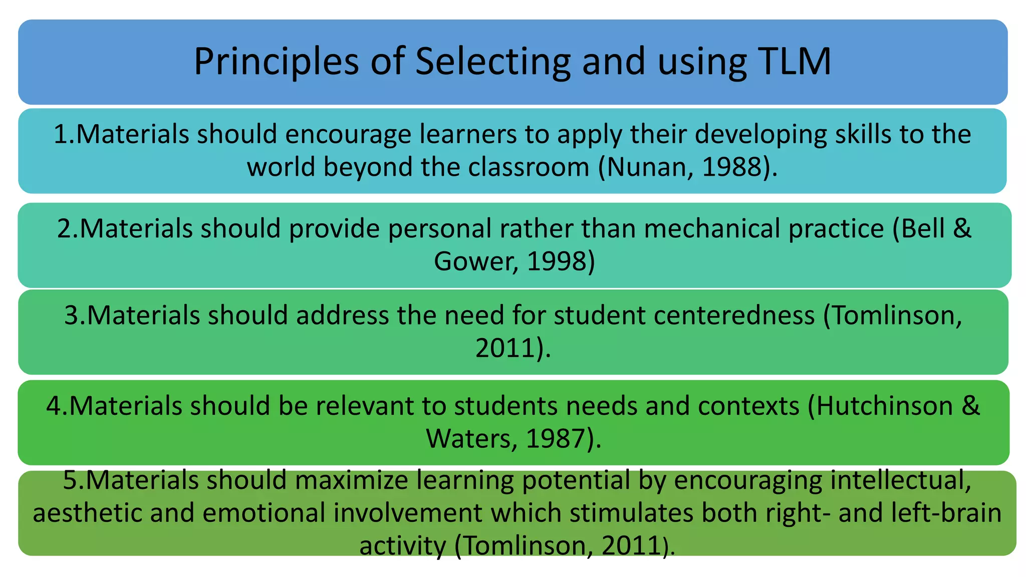 Teaching Learning Materials | PPTX
