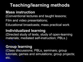 Teaching learning method | PPT